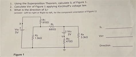 Solved Using The Superposition Theorem Calculate IL Of Chegg