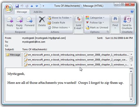 Save Multiple Attachments At Once In Outlook 2007