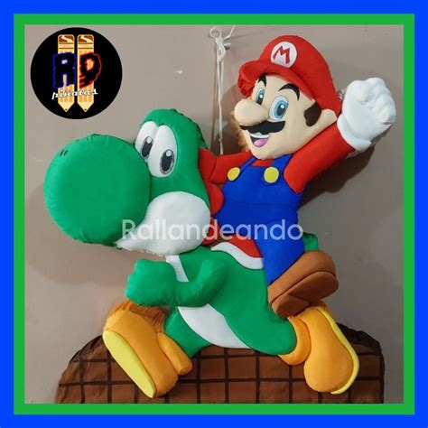 Piñata De Mario Bros Y Yoshi Piñata Piñatas Yoshi