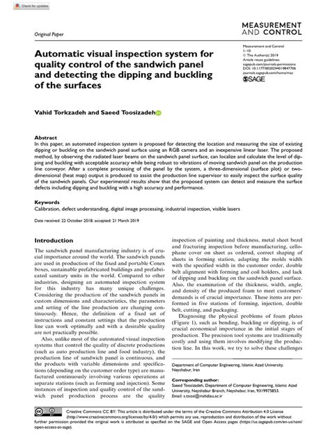 Automatic Visual Inspection System For Quality Con Pdf Artificial Neural Network Camera