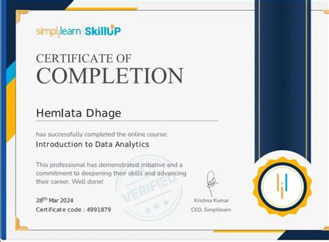 Hemlata Dhage On Linkedin Skillup Simplilearn