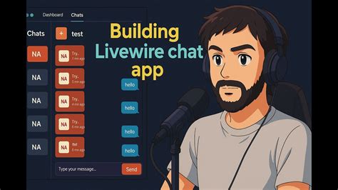building laravel livewire chat app youtube