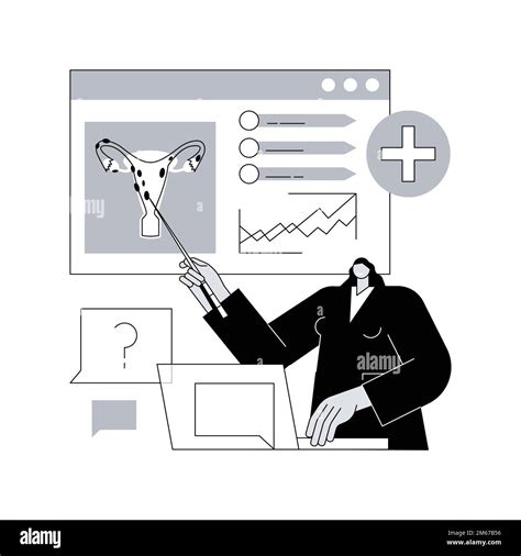 Endometriosis Abstract Concept Vector Illustration Endometrium Dysfunctionality Gynecological