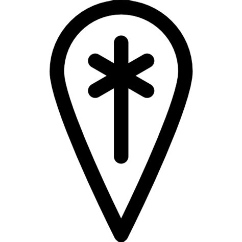 Location Pin Basic Rounded Lineal Icon