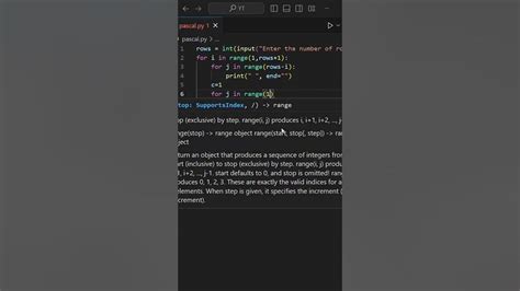 How To Print Pascals Triangle In Python Python Pascaltriangle