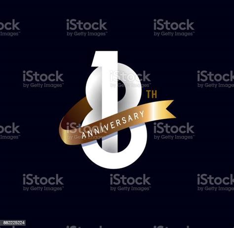 골드 리본 18 주년 아이콘입니다 템플릿 디자인 웹 게임 창조적인 포스터 소책자 전단지 전단지 잡지 초대 카드 18 19세에 대한 스톡 벡터 아트 및 기타 이미지 Istock