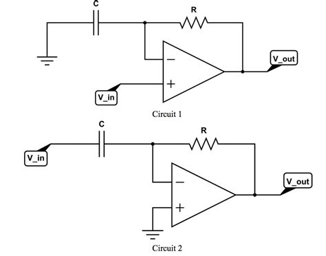 solved v in v in circuit 1 circuit 2 v out v out