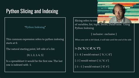Python Data Basics Class 1 Part 4 Python Indexing And Slicing Youtube