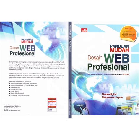 jual buku panduan mudah desain web profesional shopee indonesia