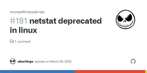 Netstat Deprecated In Linux Issue Microsoft Vscode Tye GitHub