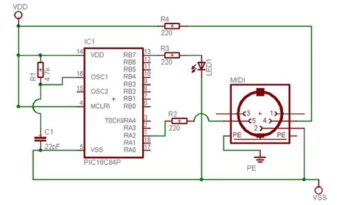 MIDI Circuit Board Schematic Under Repository Circuits Next Gr