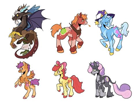 Mlp Redesigns Part 3 By Doodlenoodle12 On Deviantart