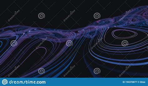 Abstract Flowing Lines Background For Your Design Project Stock
