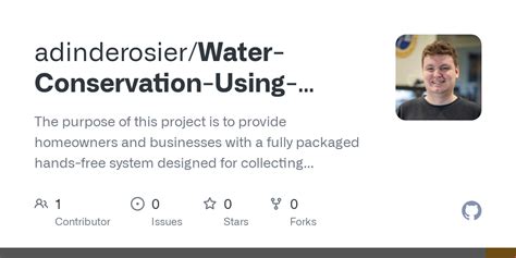 GitHub Adinderosier Water Conservation Using Embedded Systems The Purpose Of This Project Is