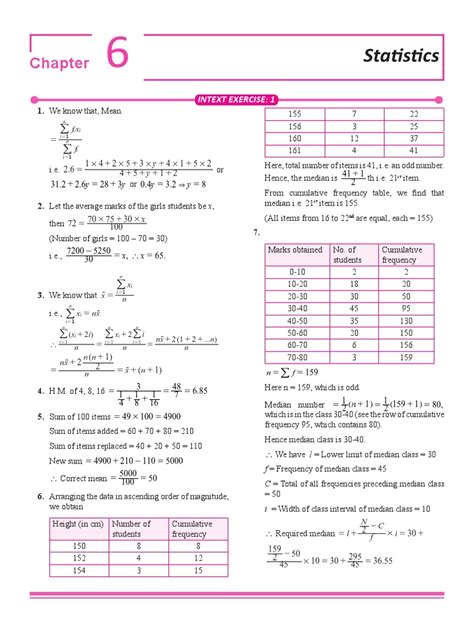 Statistics Solution Pdf Standard Deviation Statistical Analysis