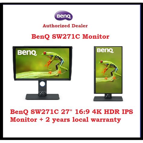 BenQ SW271C 27" 16:9 4K HDR IPS Monitor + 2 years local warranty ...