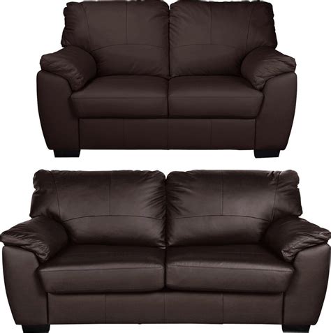 Buy Argos Home Milano Leather 2 And 3 Seater Sofas Chocolate Sofa