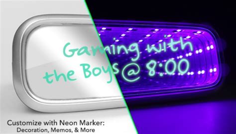 Cypher Blacklight Infinity Bluetooth Speaker With Neon Message Board Pulsetv