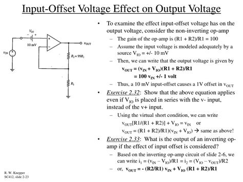 Ppt Operational Amplifiers Chapter 2 Horenstein Powerpoint