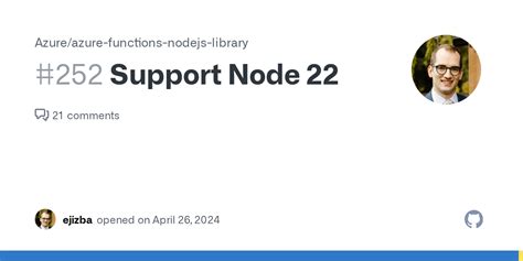Support Node 22 · Issue 252 · Azureazure Functions Nodejs Library · Github