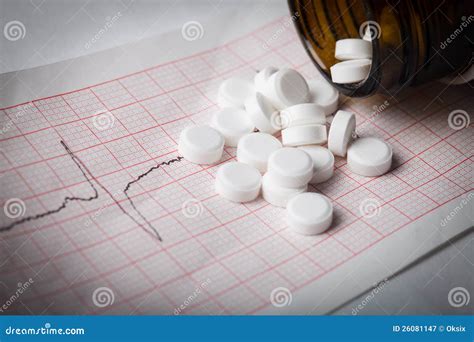 Cardiogram And Nitroglycerin Stock Image Image Of Cardiology