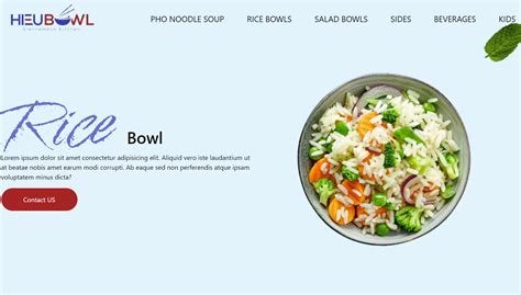 Responsive Hieubowl Landing Page Using Html Css And Bootstrap By Neha Gurnalkar On Dribbble