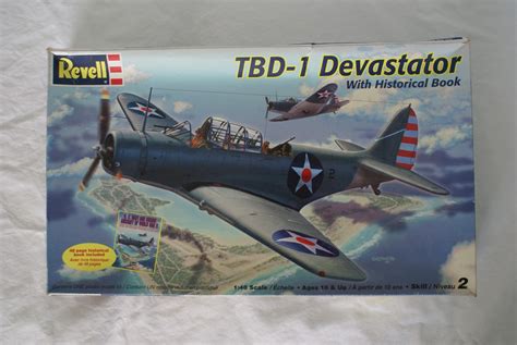 Revell Tbd 1 Devastator With Historical Book Wwii Airplane Model Kit 1