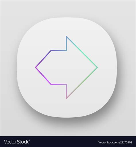 double arrow app icon two way navigation arrow vector image