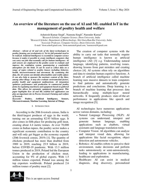 Pdf An Overview Of The Literature On The Use Of Ai And Ml Enabled Iot