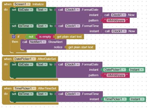 App Inventor Extensions Alarm Manager Pura Vida Apps