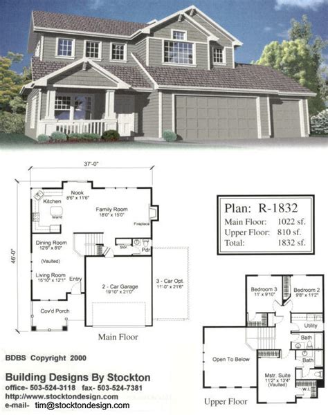 Floor Plans Two Story Craftsman Style Craftsman Cottage House Plans