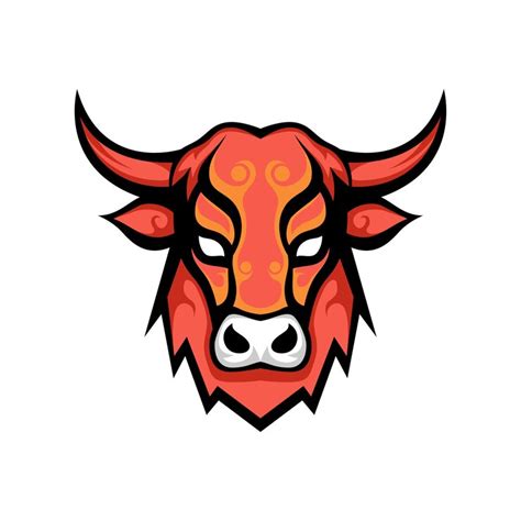 Free Vector Angry Bull Icon Logo Design