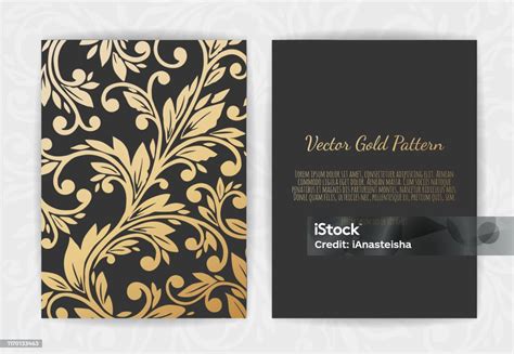 브로셔 전단지 로고 배너에 대한 검은 색과 금색 디자인 템플릿의 집합입니다 추상 현대 배경 0명에 대한 스톡 벡터 아트 및 기타 이미지 Istock