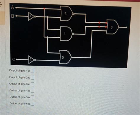 solved output of gate 1 is output of gate 2 is output of