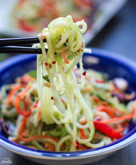 Zucchini Noodle Salad Life Made Sweeter