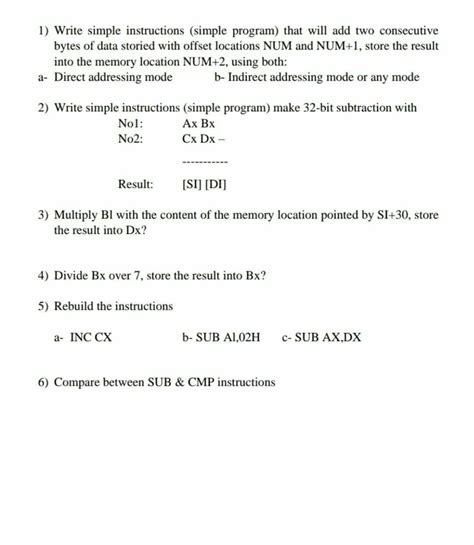 answered compare between sub and cmp instructions bartleby
