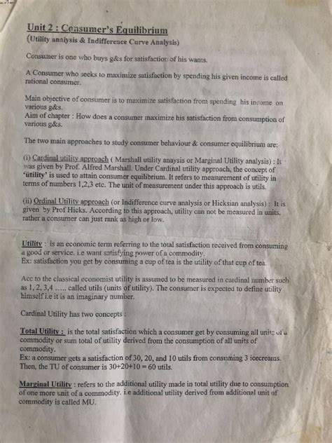 Consumer Equilibrium Utility Analysis Pdf