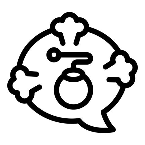 Premium Vector Speech Bubble Exploding With Bomb Inside Representing