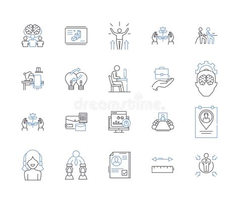 Assessment Management Outline Icons Collection Assessment Management Evaluating Rating
