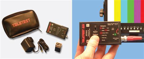 TELETEST OZT2910 TEST PATTERN GENERATOR SDI Handheld Battery External Power BNC Out