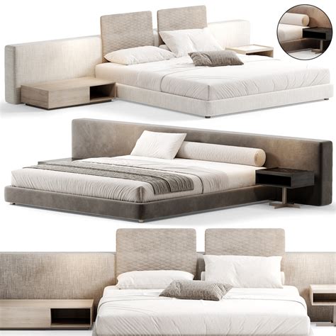 Yang Bed Rodolfo Dordoni By Minotti 3d Model For Corona