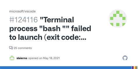 terminal process bash failed to launch exit code 127 debugging