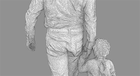 Daddy And Daughter 3d Model 79 Max Free3d