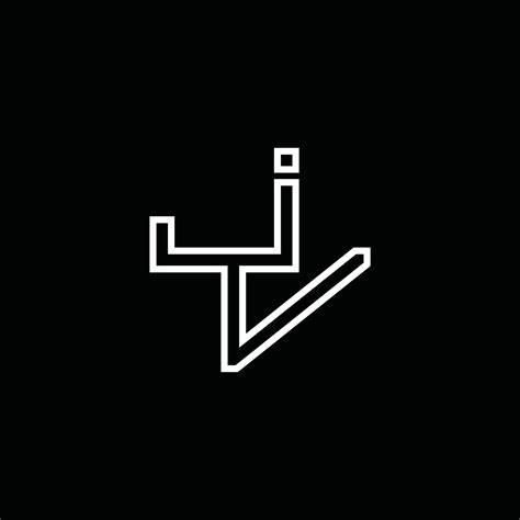 Jv Logo Monogram With Line Style Design Template 16570823 Vector Art At Vecteezy
