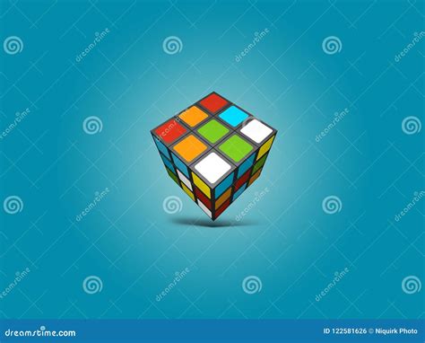 Rubix Cube Illustration Background Editorial Photo Illustration Of Creative Construction