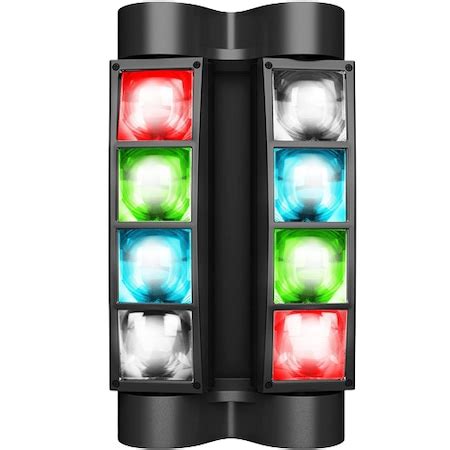 Прожектор за сценично осветление, LED, RGB осветление, алуминий, 8x10 W ...