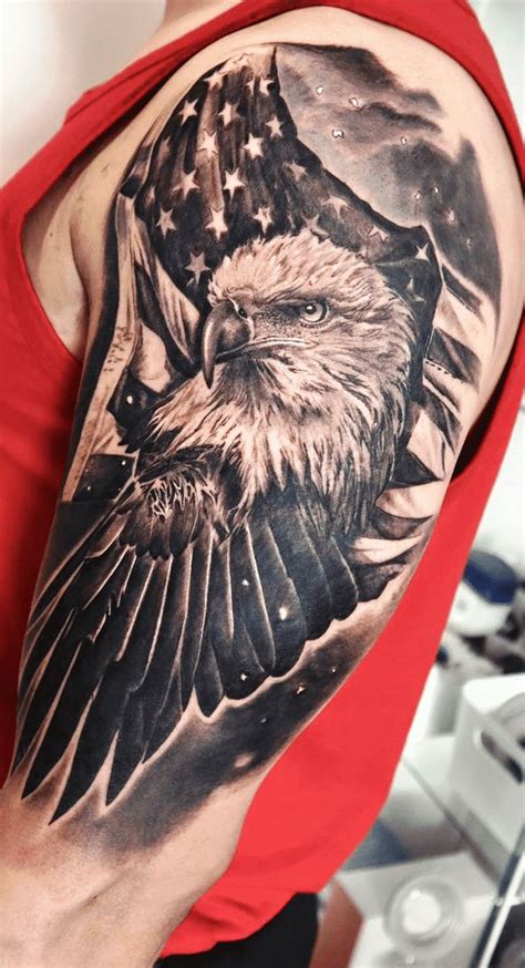 American Flag Eagle Tattoo
