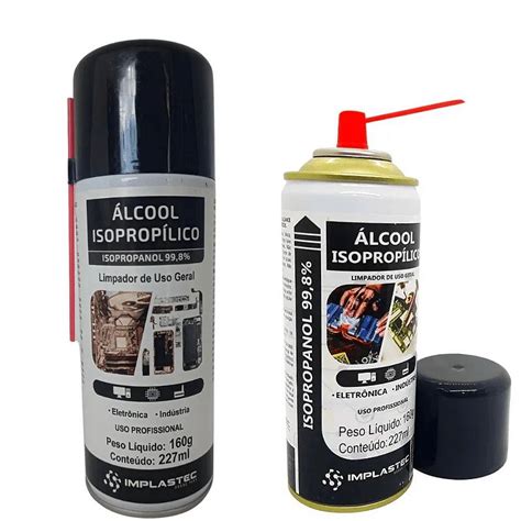 Alcool Isopropilico Spray Aerossol Implastec 227ml Blue Sky