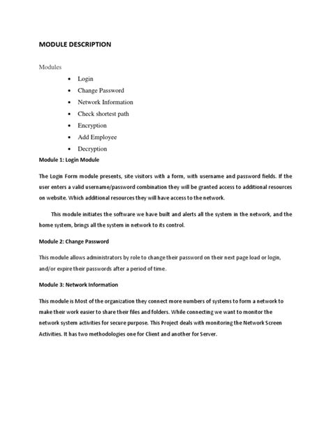 Module Description Modules Pdf Encryption Cryptography