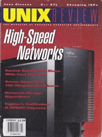 Unix Review October 1996 Magazine Computing History